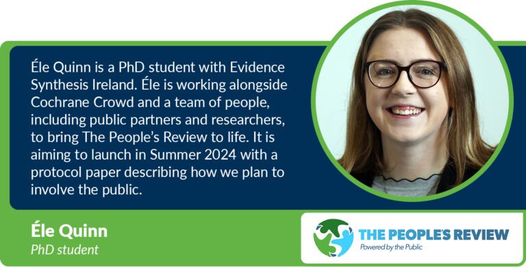 ESI PhD Update: Éle Quinn • Evidence Synthesis Ireland