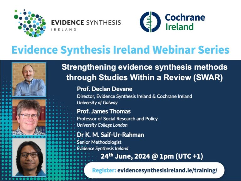 Evidence Synthesis Ireland • Making more of Evidence Syntheses