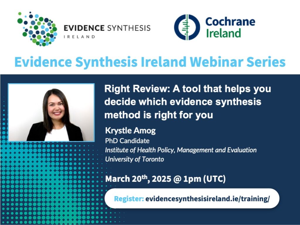 Evidence Synthesis Ireland • Making more of Evidence Syntheses