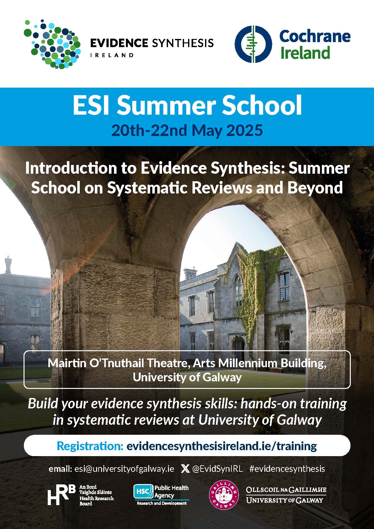 ESI Summer School - Now Live to Register • Evidence Synthesis Ireland